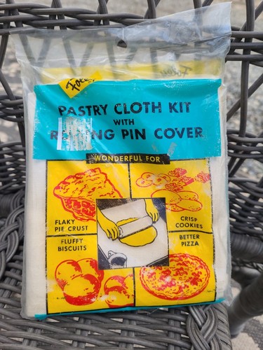 Vintage Foley Pastry Cloth and Rolling Pin Cover in Package | eBay