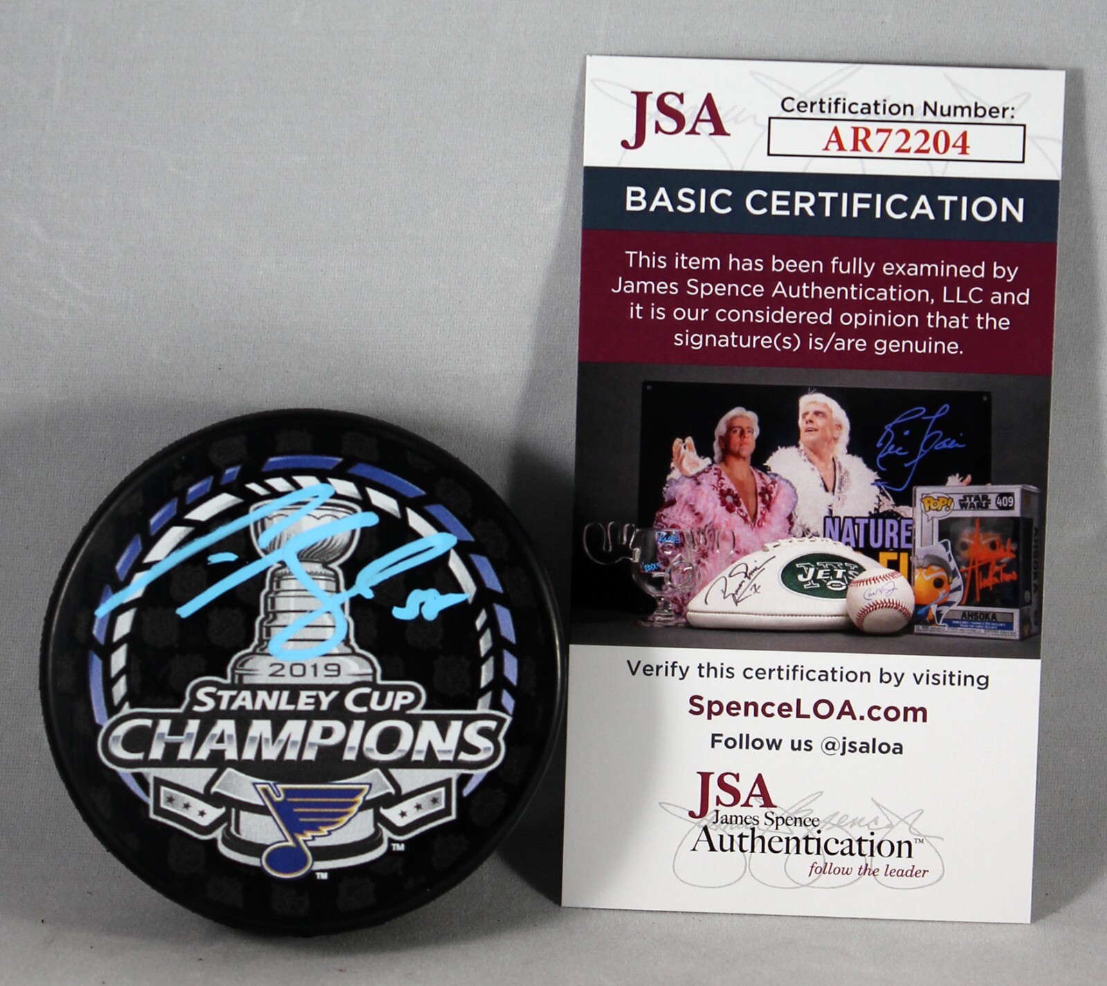 COLTON PARAYKO SIGNED 2019 STANLEY CUP PUCK NHL ST LOUIS BLUES ...