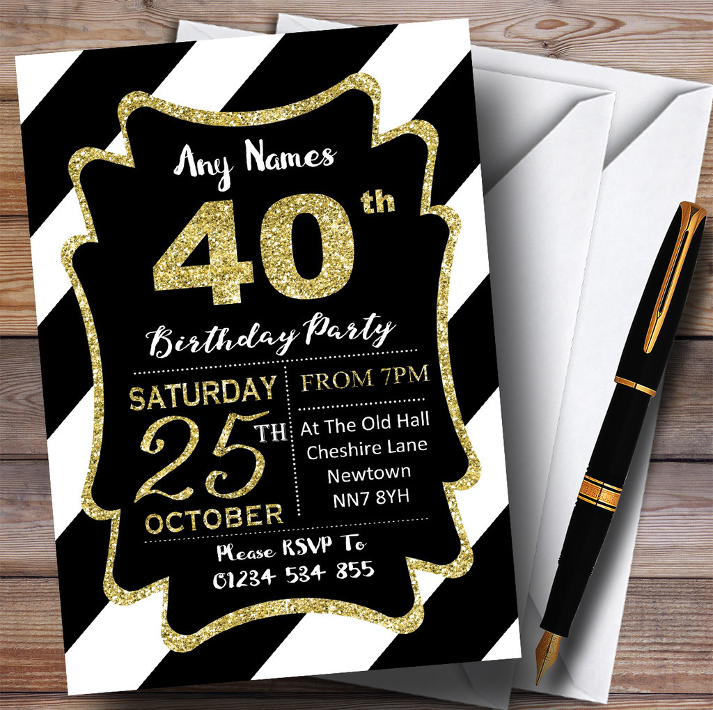 Example Of 40th Birthday Party Invite 40th Birthday Party Invite