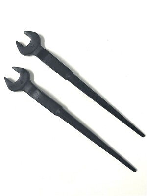 2pc Iron Worker Spud Wrench Construction Wrench 1-1/4" & 1-1/8 ...