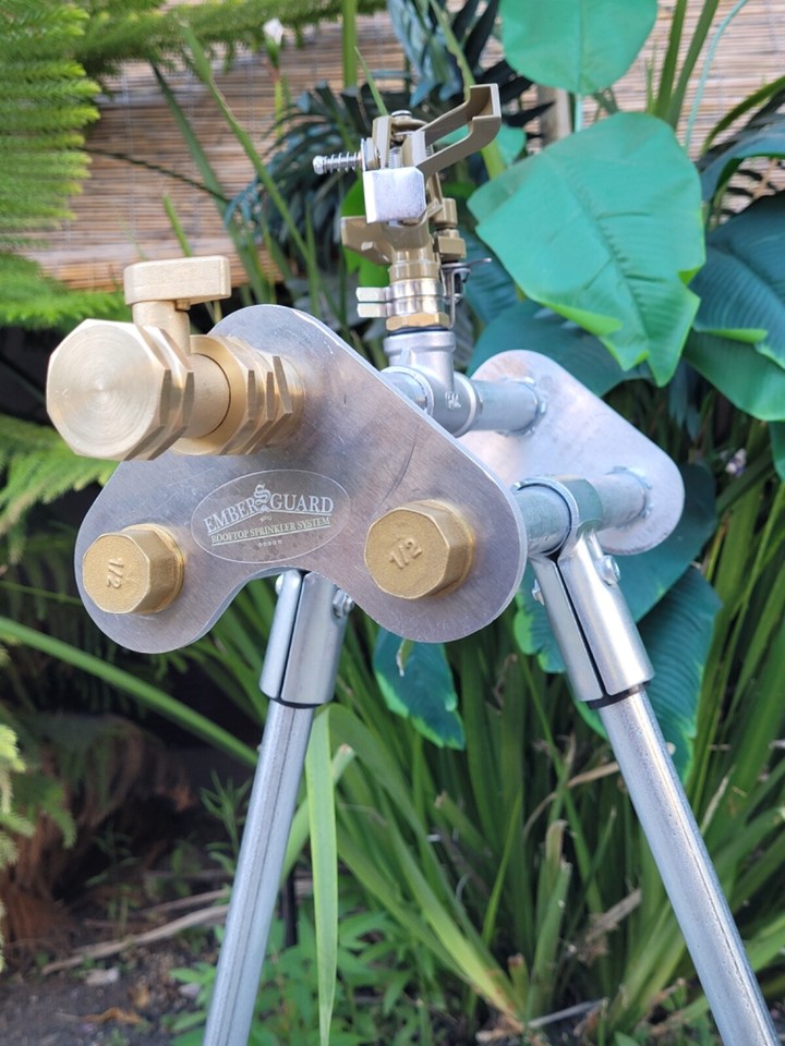 ESG1-METALLIC Roof-top Sprinkler with 3/4 Hose Swivel Brass Adapter ...