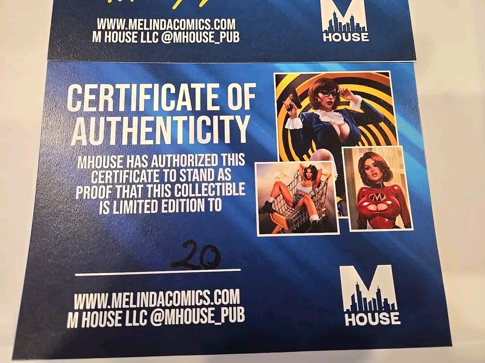 MHouse Peyton Blue Austin Powers Cosplay Danejo Signed Melinda Young W ...