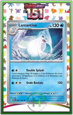Lamantine - EV3.5:151 - 087/165 - Carte Pokémon Française Neuve | eBay