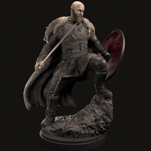 1/24 Scale Resin Figure Model Kit Ragnar Lothbrock Vikings Unpainted ...