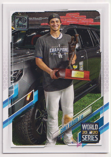 2021 Topps #198 Corey Seager WS Los Angeles Dodgers | eBay