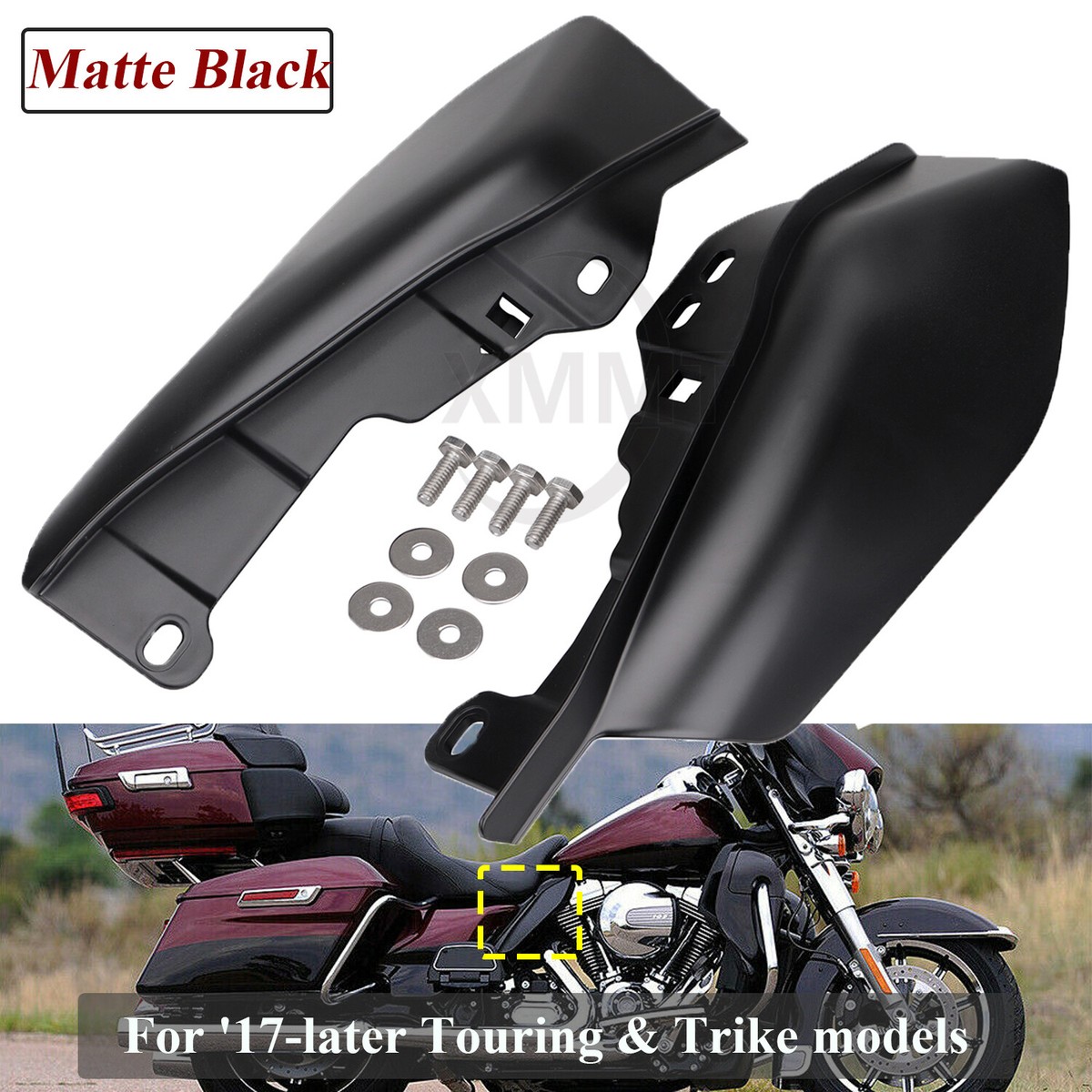 Custom Road King Wind Deflector LRS Recurve Road King Windshield For
