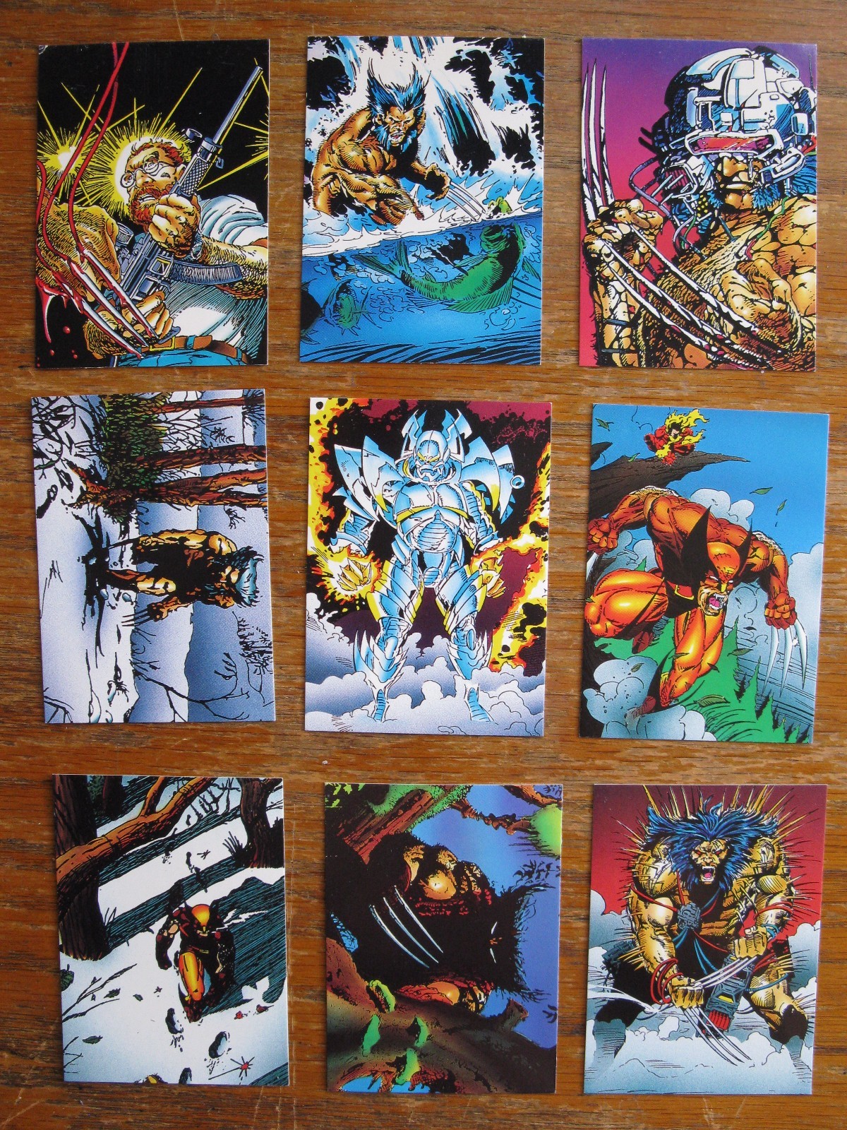 WOLVERINE FROM THEN TILL NOW TRADING CARDS 10-18 MARVEL 1992 COMIC BOOK ...