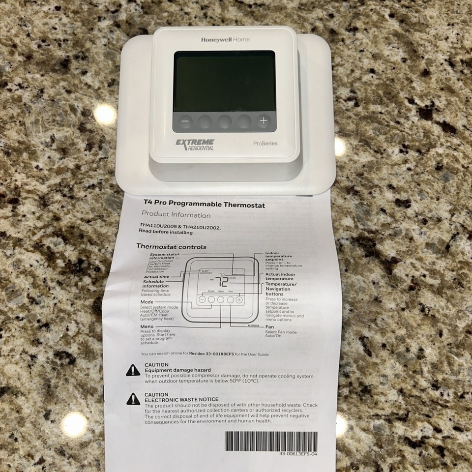 Honeywell TH4210U2002 T4 Pro Thermostat Programmable Thermostat New ...