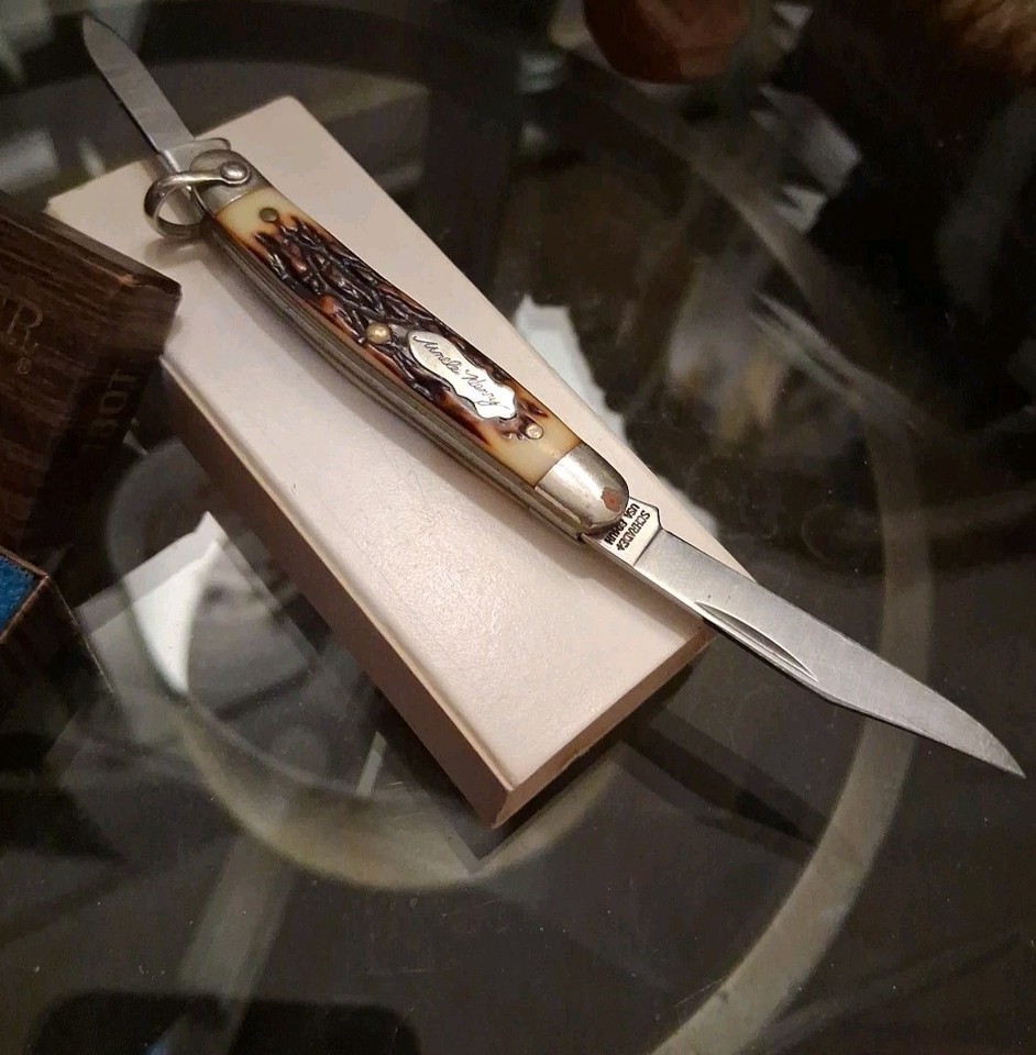 VINTAGE SCHRADE+ USA UNCLE HENRY 804UH & OLD TIMER 180T W/ ORIGINAL BOX ...