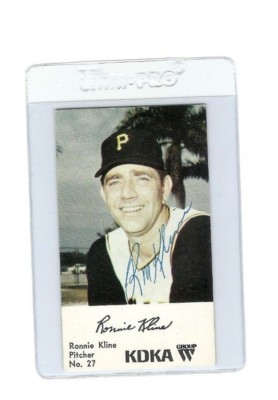 Ron Kline 1968 KDKA Pittsburgh Pirates autographed auto signed card | eBay