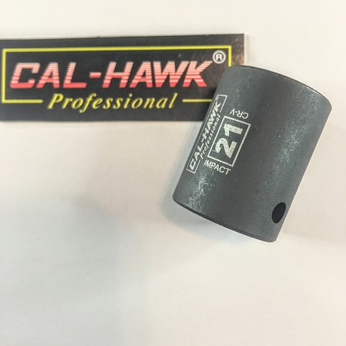 Cal- Hawk Professional Impact Socket 21 mm x 1/2" Dr -6Pt - Free USA ...
