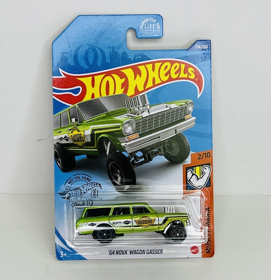Hot Wheels HW Exposed Engines Exclusive '64 Nova Wagon Gasser Muscle ...