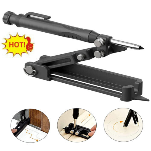Multi-function Scribing Tool Adjustable Precise Woodworking Measuring ...