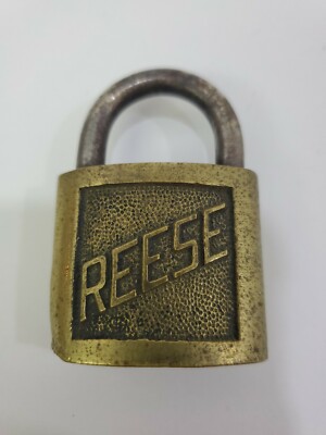 Vintage Reese Brass Padlock Lock no key | eBay