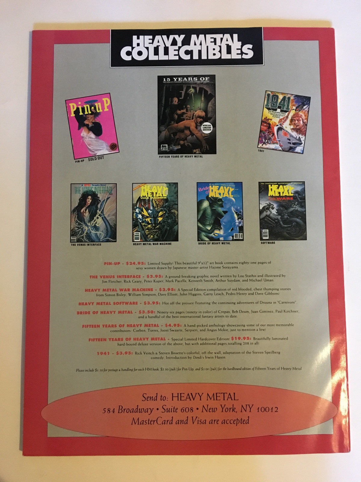 Heavy Metal - Pin Up - Special Issue - June 1994 | eBay
