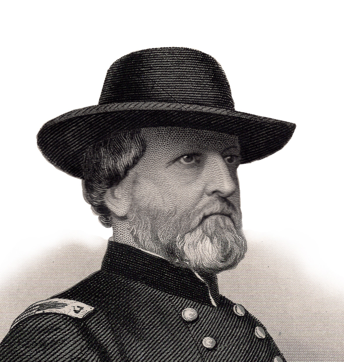 General GEORGE THOMAS the Rock of Chickamauga 1866 engraving Rogers ...