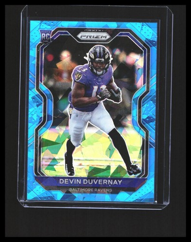 2020 Devin Duvernay Rookie Card #380 Panini Blue Ice Prizm /99 ...