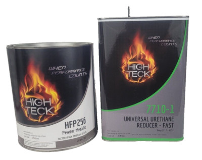 High Teck GM 382E Pewter Metallic Basecoat Paint Gallon & Fast Reducer ...