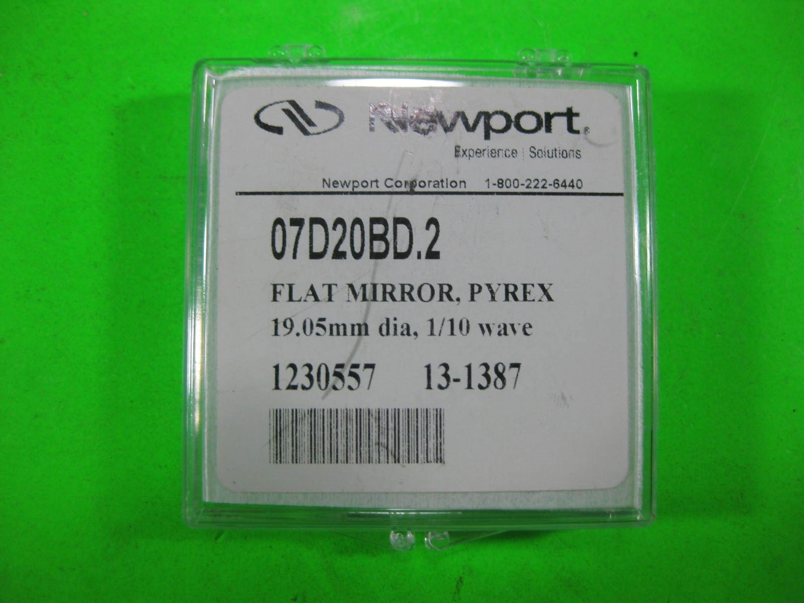 Newport Flat Mirror Pyrex 19.05mm 1/10 Wave -- 07D20BD.2 -- New | eBay