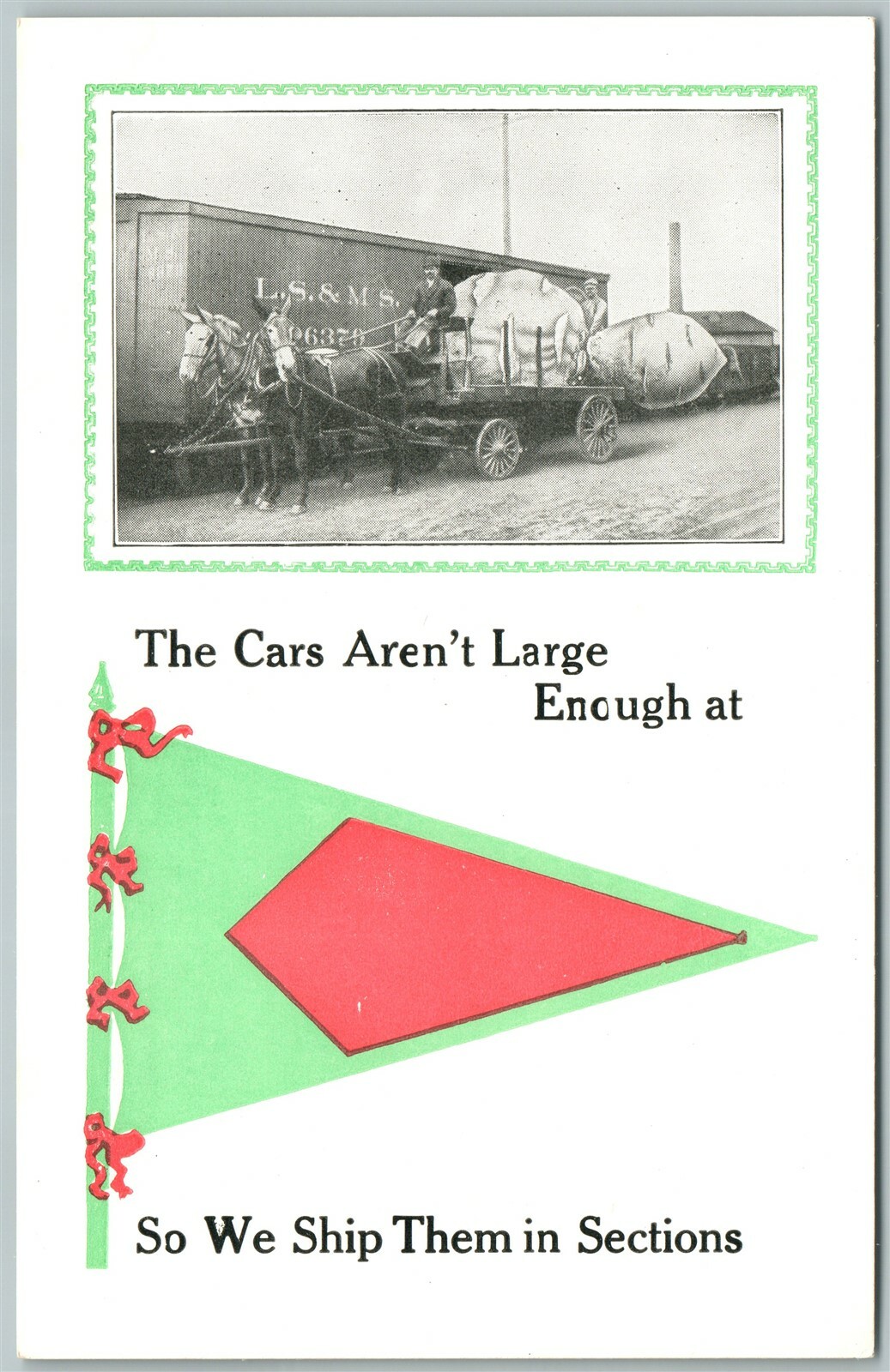 EXAGGERATED ANTIQUE POSTCARD CARS AREN'T LARGE ENOUGH | eBay