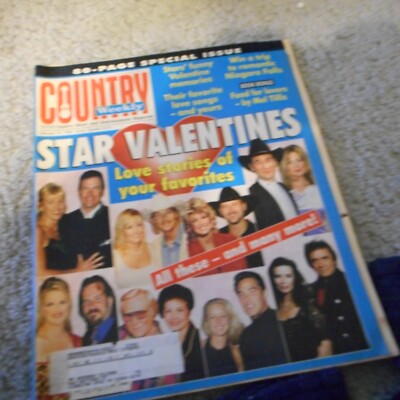 George Strait Covers Country Weekly Magazine February 1998 Valentine ...