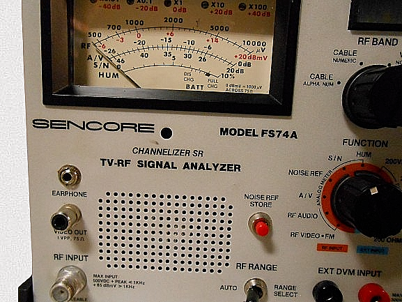 Sencore FS74A TV-RF Signal Analyzer | eBay