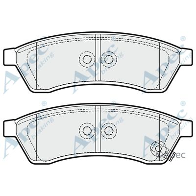 Brake Pads Set Rear PAD1672 Apec 96475028 | eBay UK