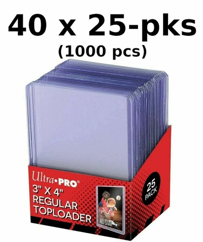 ULTRA PRO REGULAR 3X4 STANDARD TOP LOADER (40 PACKS - 25) TOPLOADER ...