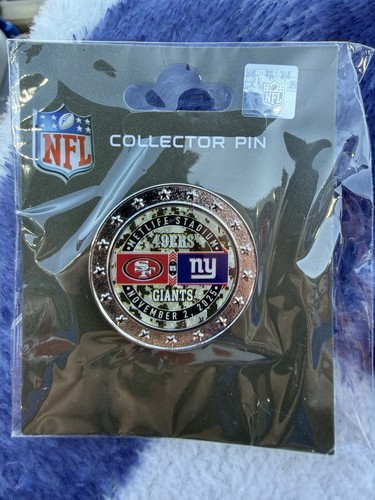 New York Giants Vs San Francisco 49ers 11/02/25 Game Day Collector Pin ...