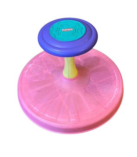 Vintage Playskool Pink Sit ‘n Spin Classic Spinning Activity Toy ...