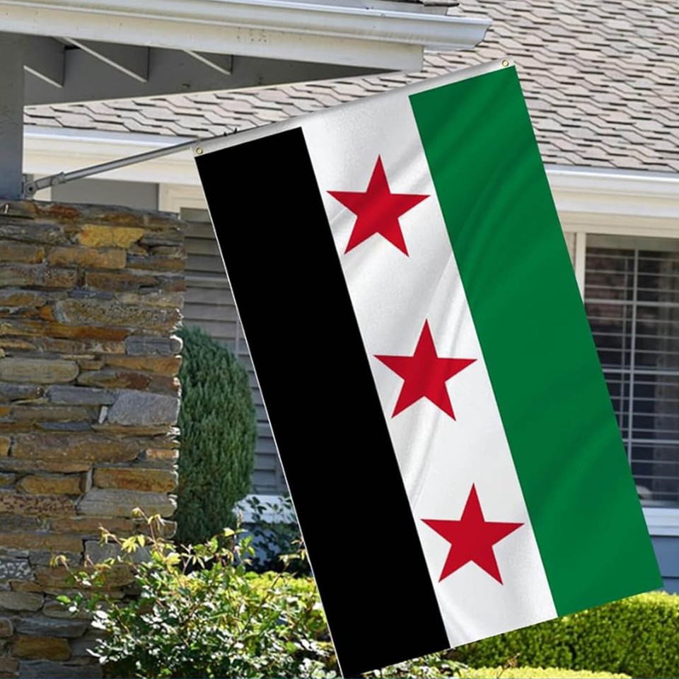 Syria Flag 3 Stars Banner 3x5 ft Republic Revolution Protest Free ...