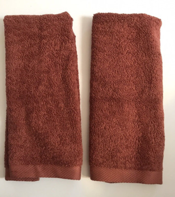 Casaluna Bronze Brown Cotton Hand Towels (Set of 2) | eBay