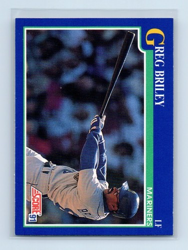 1991 Score Straight from Pack!!! Greg Briley Seattle Mariners #494 | eBay