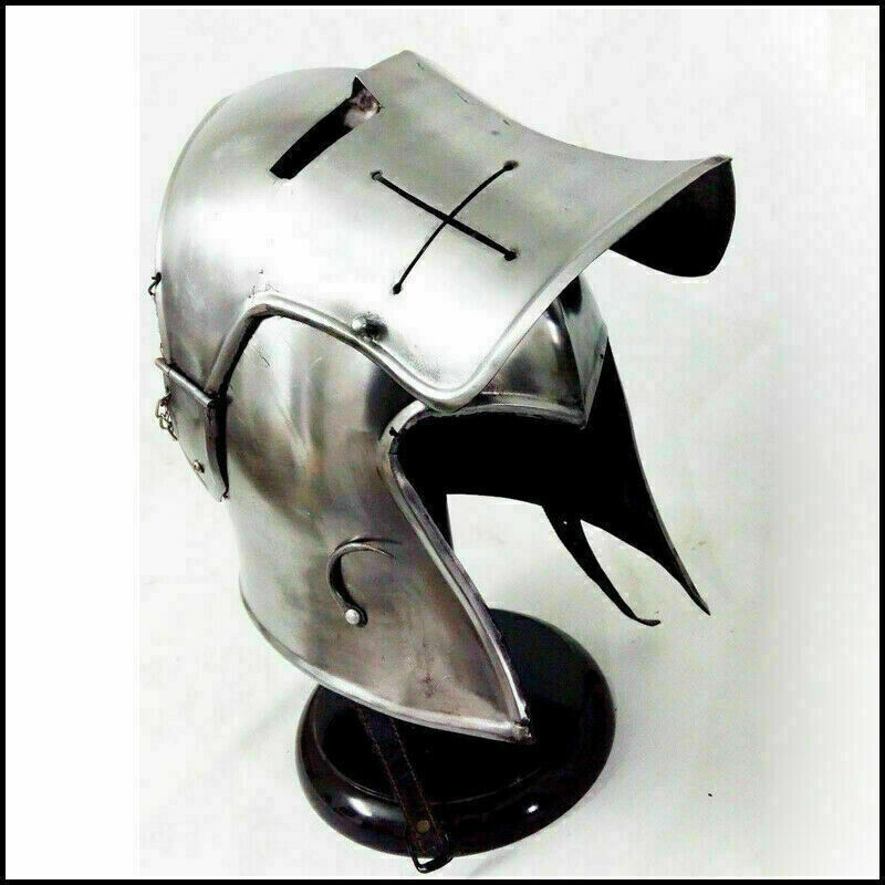 Medieval Knights Barbuta Helmet Templar Crusader Viking Barbuda Visor ...
