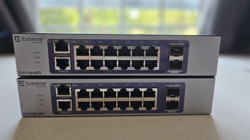 Extreme Networks 12 Port POE Switch (210-12p-ge2) | eBay