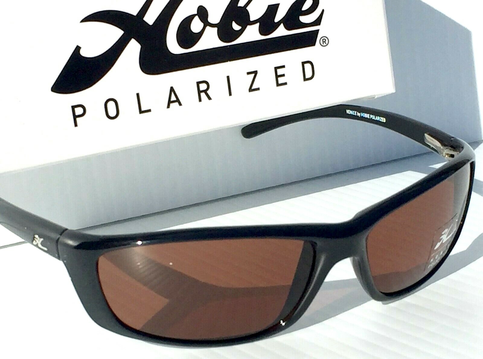 NEW* HOBIE VENICE BLACK Sport POLARIZED Copper Lens Sunglass | eBay