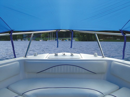 T-TOP BOAT BOW SUN SHADE 6' Length T Top Bimini top Bow Area Sun Shade ...