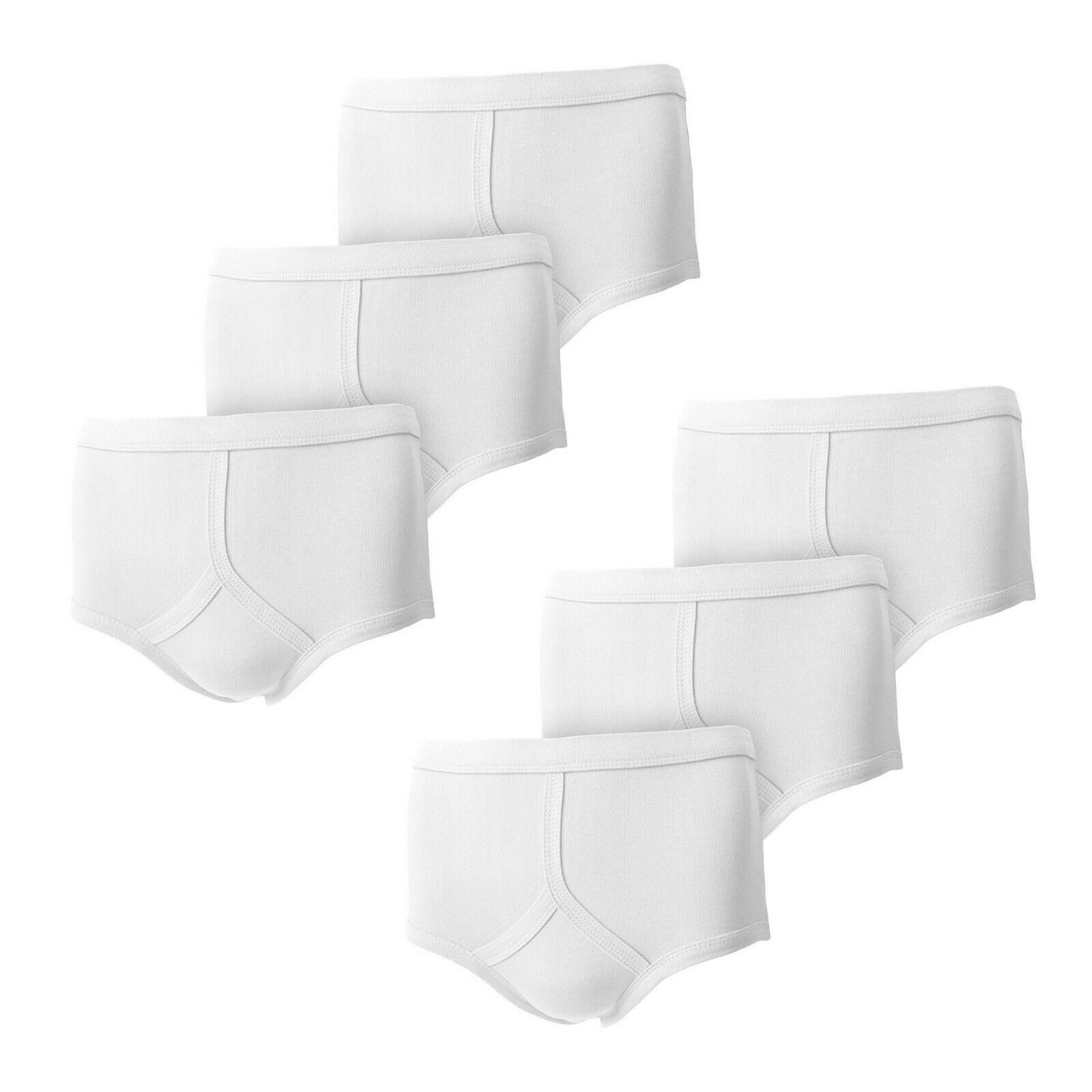 Mens 3 Pack 100% Cotton Y-Fronts Traditional Briefs Underwear Vintage S ...