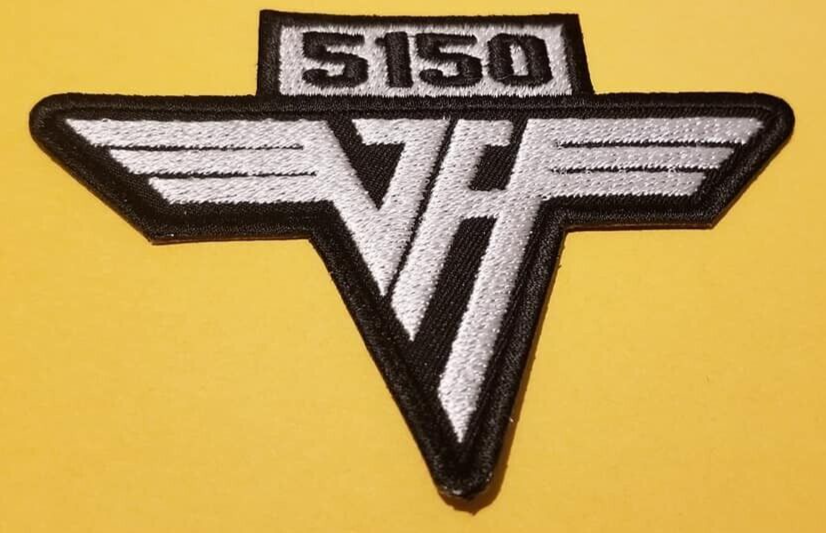 Eddie Van Halen Logo 5150 iron on or sewn Embroidered Patch 3x3.75" | eBay