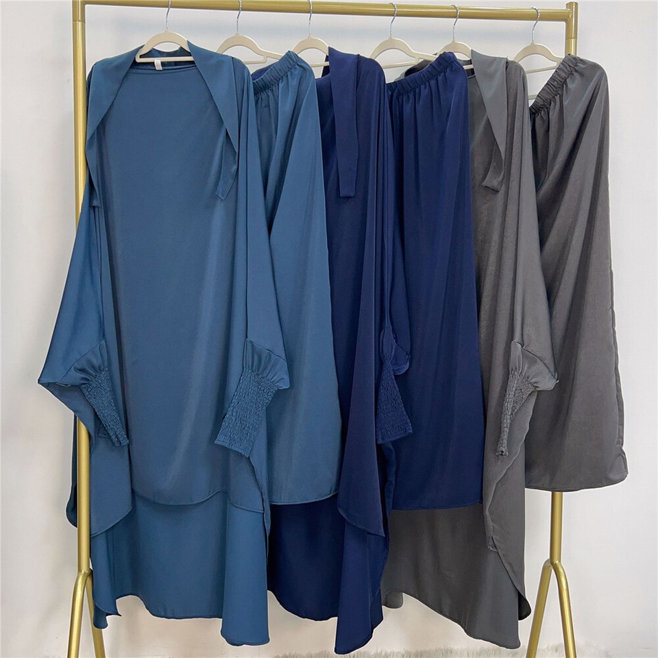 Khimar Hijab Overhead Burqa Caftan Abaya Muslim Women Prayer Set ...