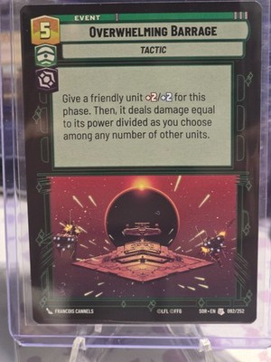 Overwhelming Barrage - SOR 092 NM - Star Wars Unlimited | eBay