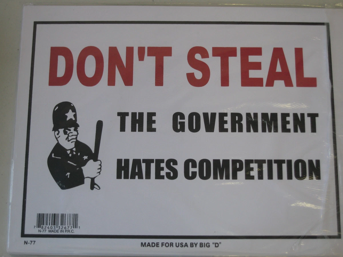 Funny No Stealing Signs
