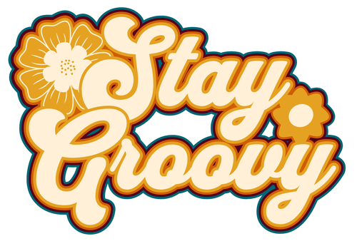 Stay Groovy Retro Vinyl Sticker Decal | eBay