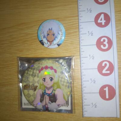 A44424 Tales of Legendia Can badge Senel Coolidge + Shirley Fennes | eBay