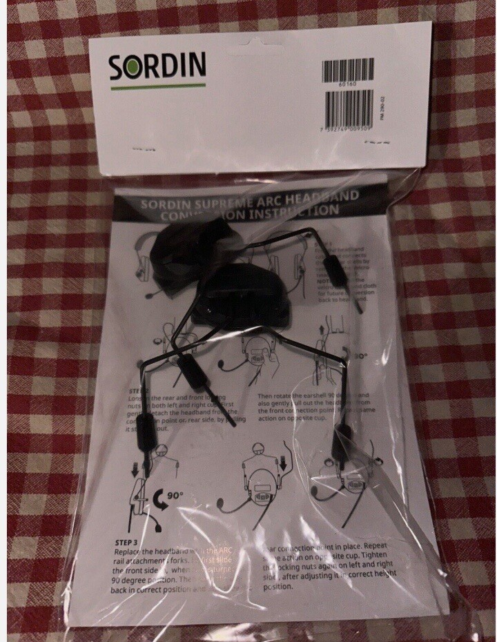 Sordin 60160 ARC Rails. With Twist Pop Out Movement For Helmets. for ...