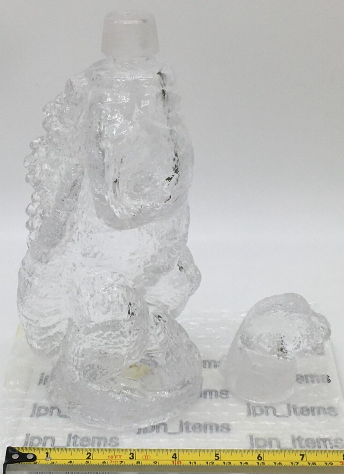 Godzilla Limited Decanter Vintage White Glass Bottle TOHO UNICON 1980s ...