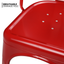 Red[4 PCS STACKABLE METAL SIDE CHAIR]Outdoor Wedding Commercial Event ...