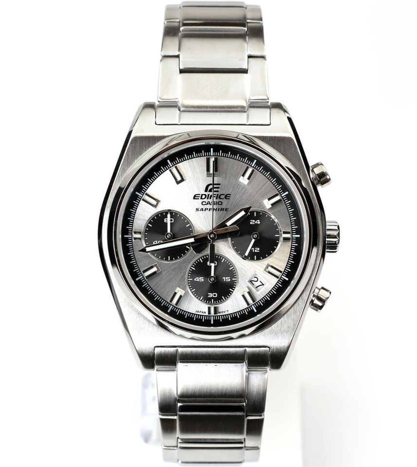 CASIO EDIFICE EFB-730DJ-7AJF Classic Sport Chronograph Watch Silver ...