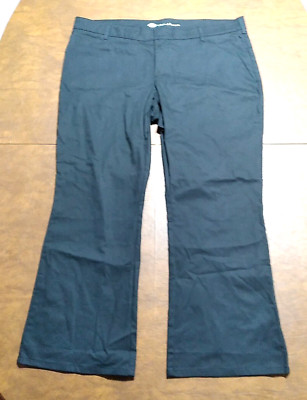 Dickies Work Pants Women's Size 22R Slim 45"W x 29"L Fit Boot Cut Twill ...
