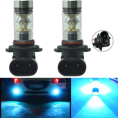 2X 9145 H10 High Power 100W Samsung LED 8000K Ice Blue Fog Light Lamps ...